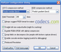 Free Download HuffYUV 2.2